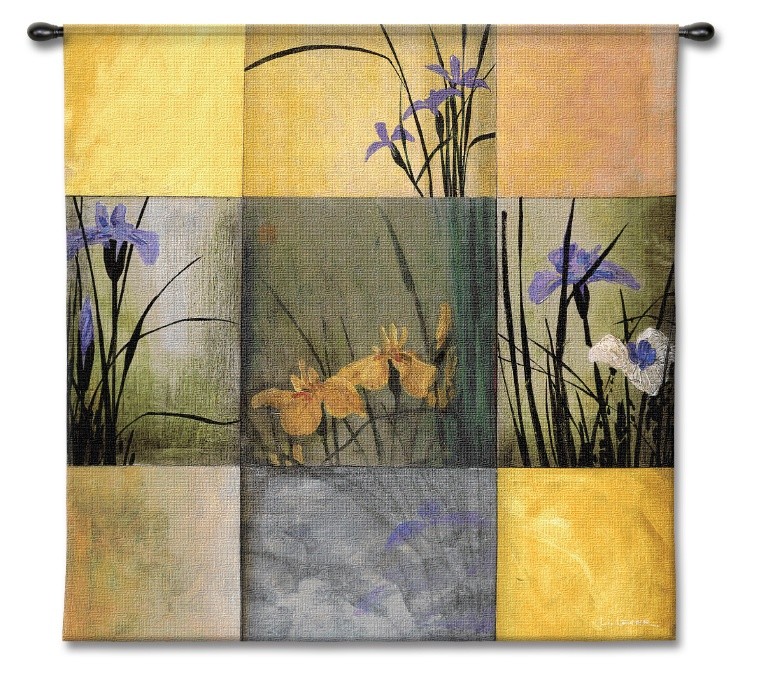 Don Li-Leger Tapestry_ Iris Nine Patch I (i) Painting | Best Paintings ...