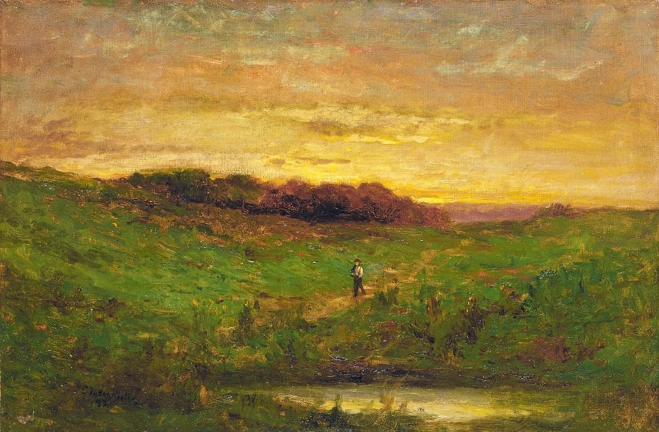 Edward Mitchell Bannister Sunset i Painting | Best Paintings For Sale
