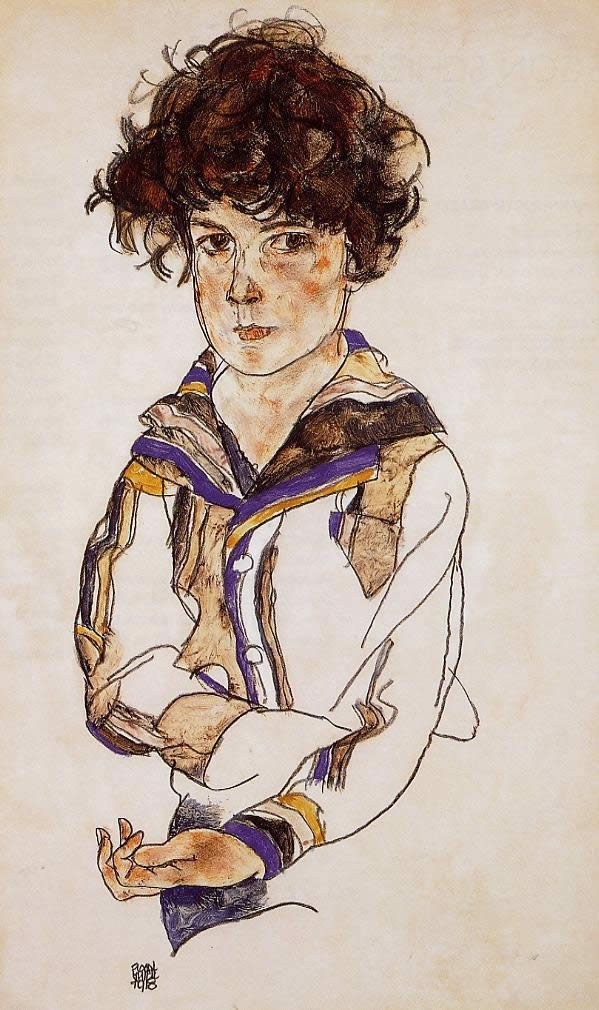 Egon Schiele Portrait of a Boy Painting | Best Paintings For Sale