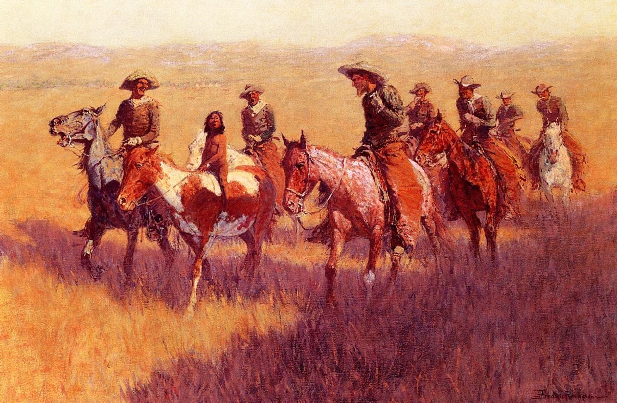 Frederic Remington An Assault on His Dignity Painting | Best Paintings ...