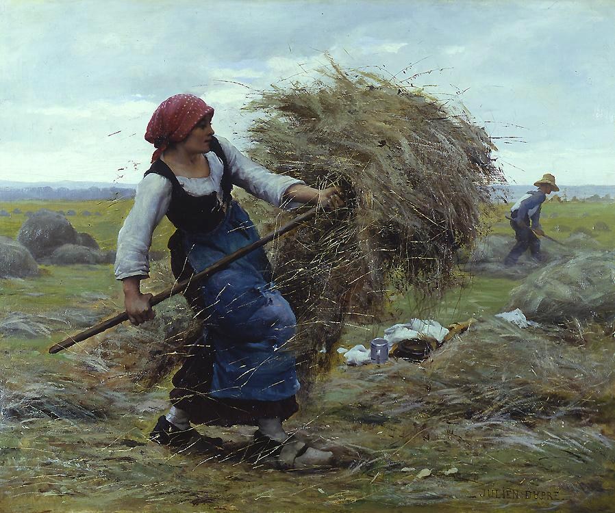 Julien Dupre Harvest Time Painting | Best Paintings For Sale