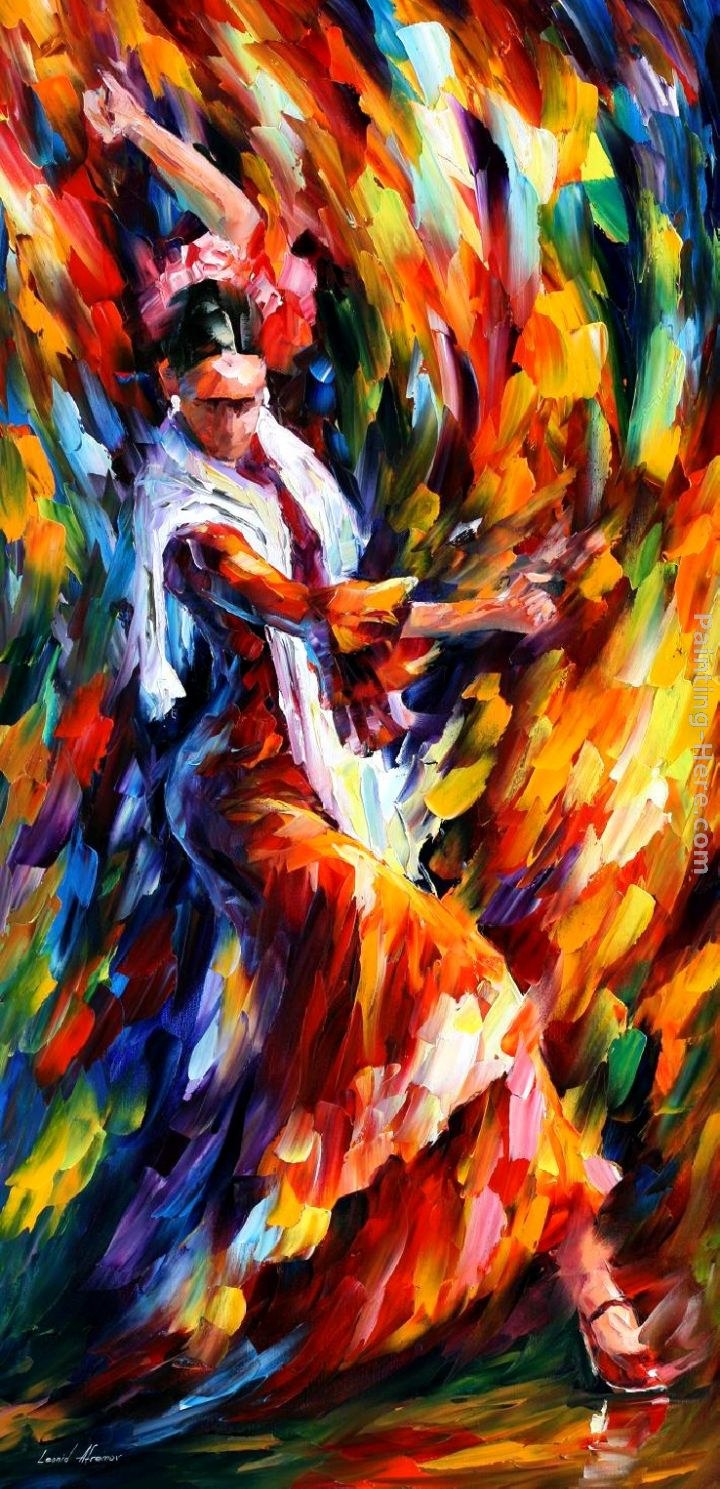 Leonid Afremov FLAMENCO DANCER Painting | Best Paintings For Sale