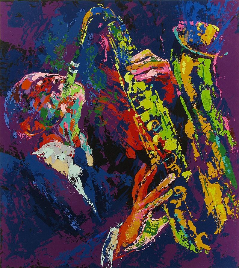 Leroy Neiman Sax Man Painting | Best Paintings For Sale