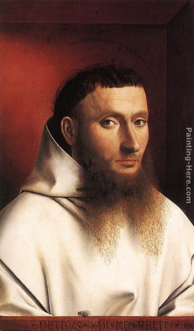 Petrus Christus Portrait of a Carthusian Painting | Best Paintings For Sale