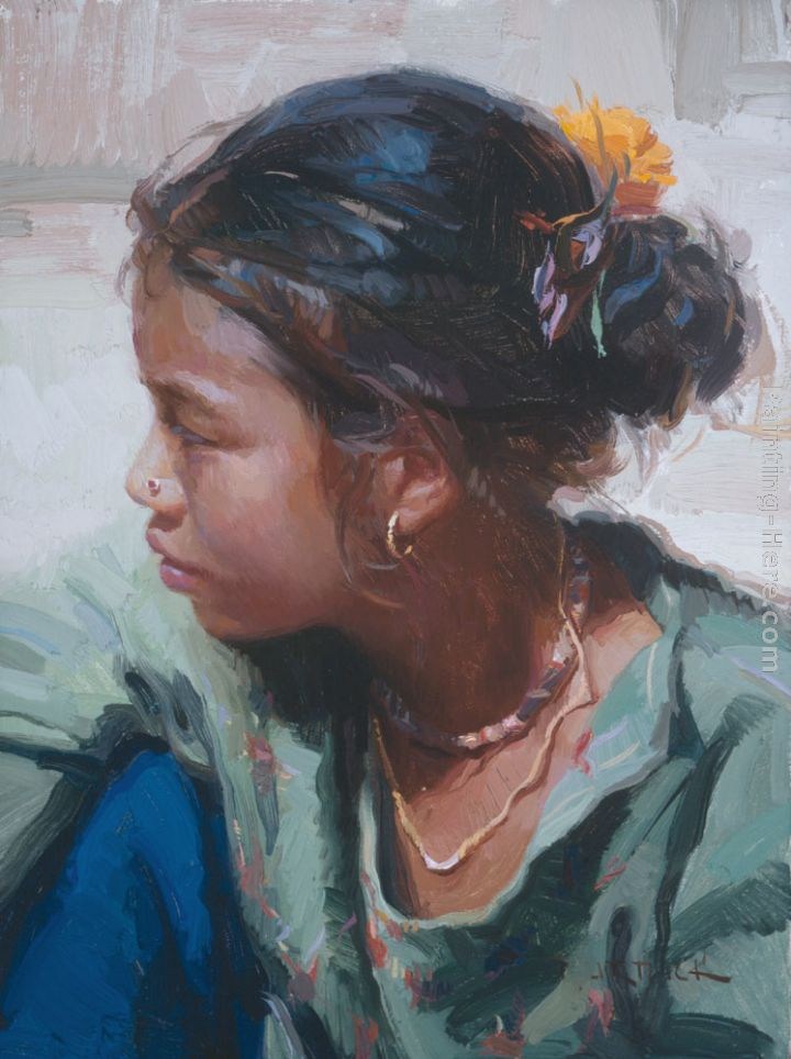 Scott Burdick Yellow Marigold Painting | Best Paintings For Sale