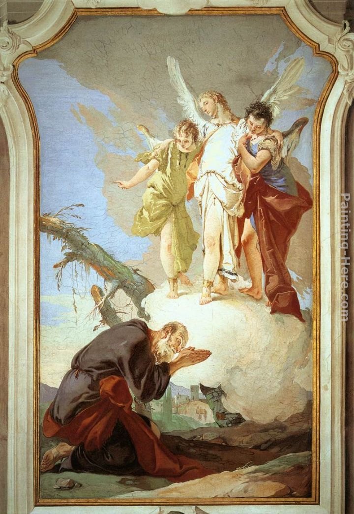 Giovanni Battista Tiepolo The Three Angels Appearing to Abraham ...
